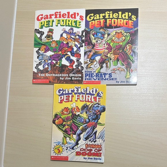 Other | Garfield Garfields Pet Force Books 1 2 3 By Jim Davis ...